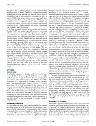 How the brain heals emotional wounds the functional neuroanatomy of ...