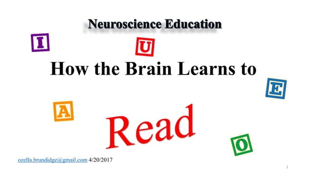 How the brain learns to read | PPTX
