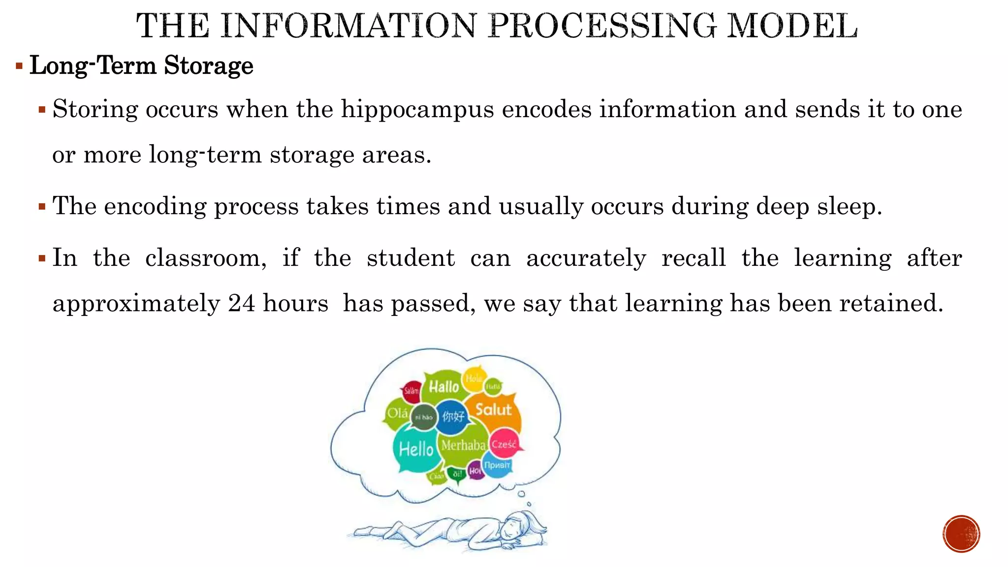 EDUC 553 How the brain processes information | PPTX | Data Storage and Warehousing | Computing