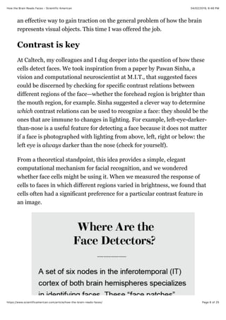 How the brain reads faces | PDF