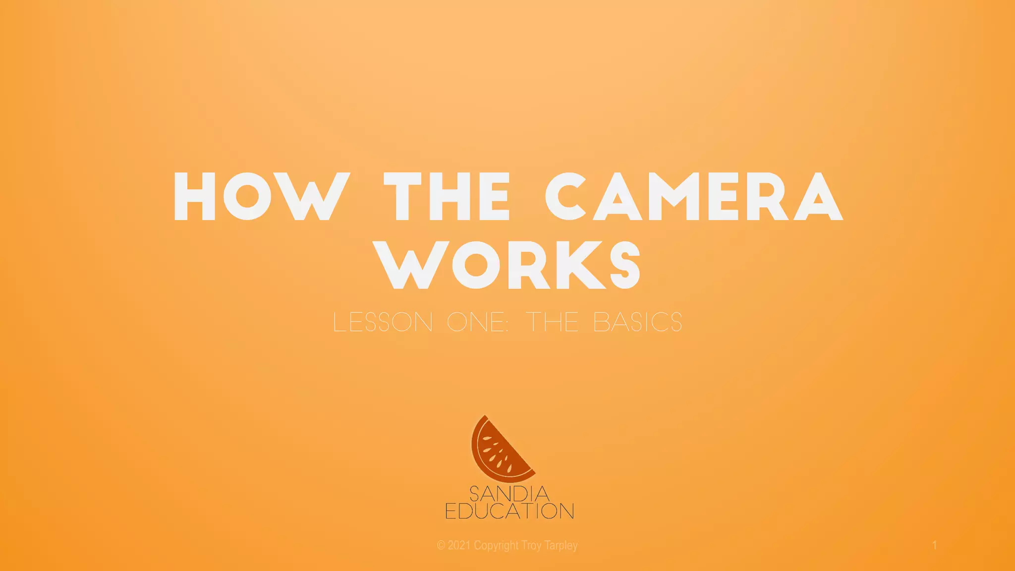 How the camera works | PDF