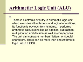 How The CPU Works.ppt
