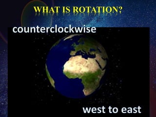 How the Earth moves | PPTX