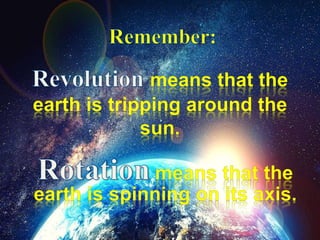 How the Earth moves | PPTX