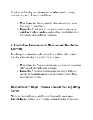 How the Forgetting Curve Impacts Training — and What You Can Do About ...
