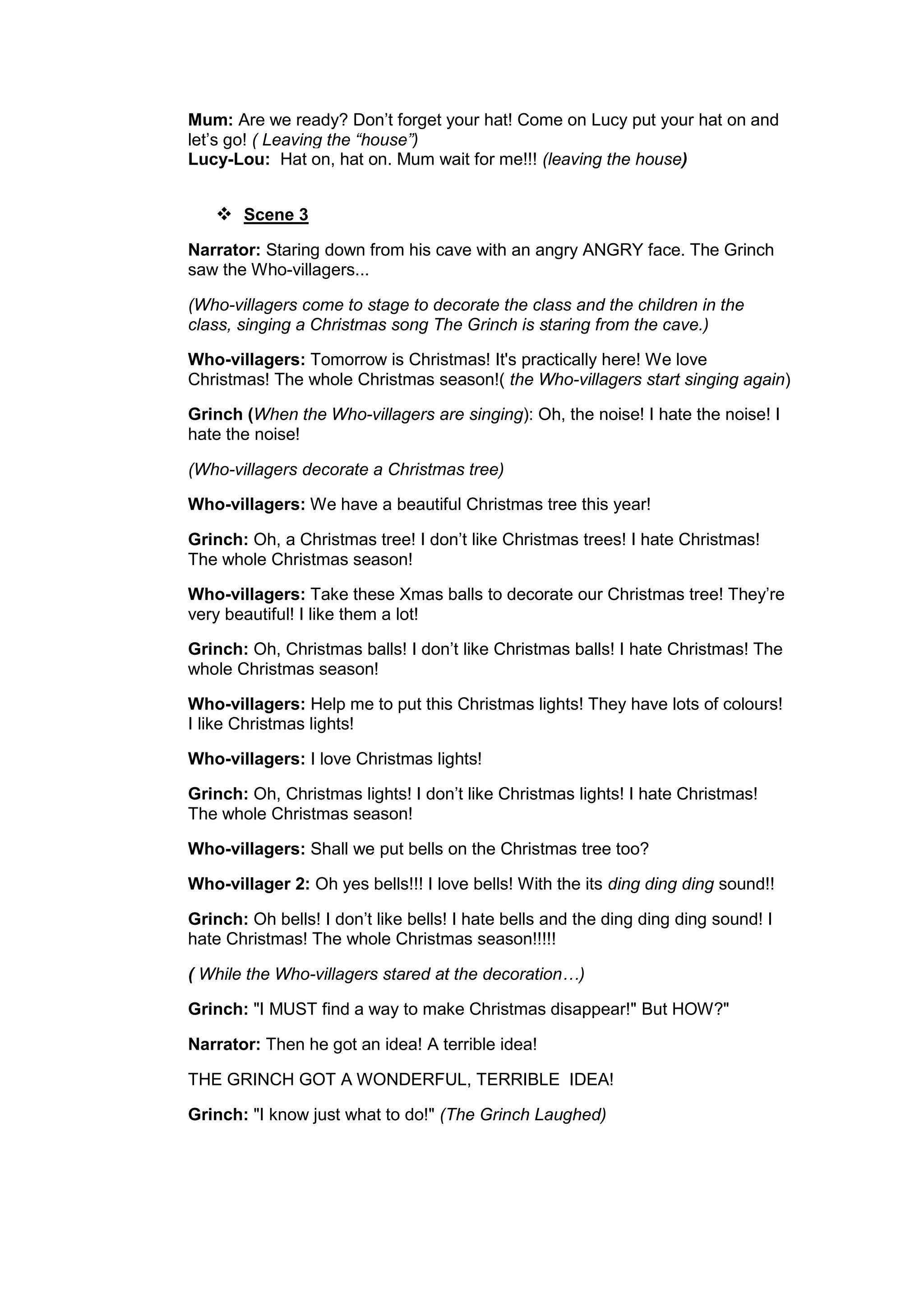 How the grinch stole christmas | DOCX