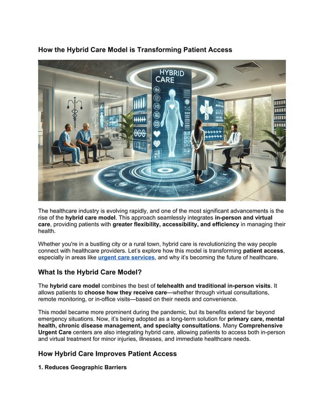 How the Hybrid Care Model is Transforming Patient Access.docx