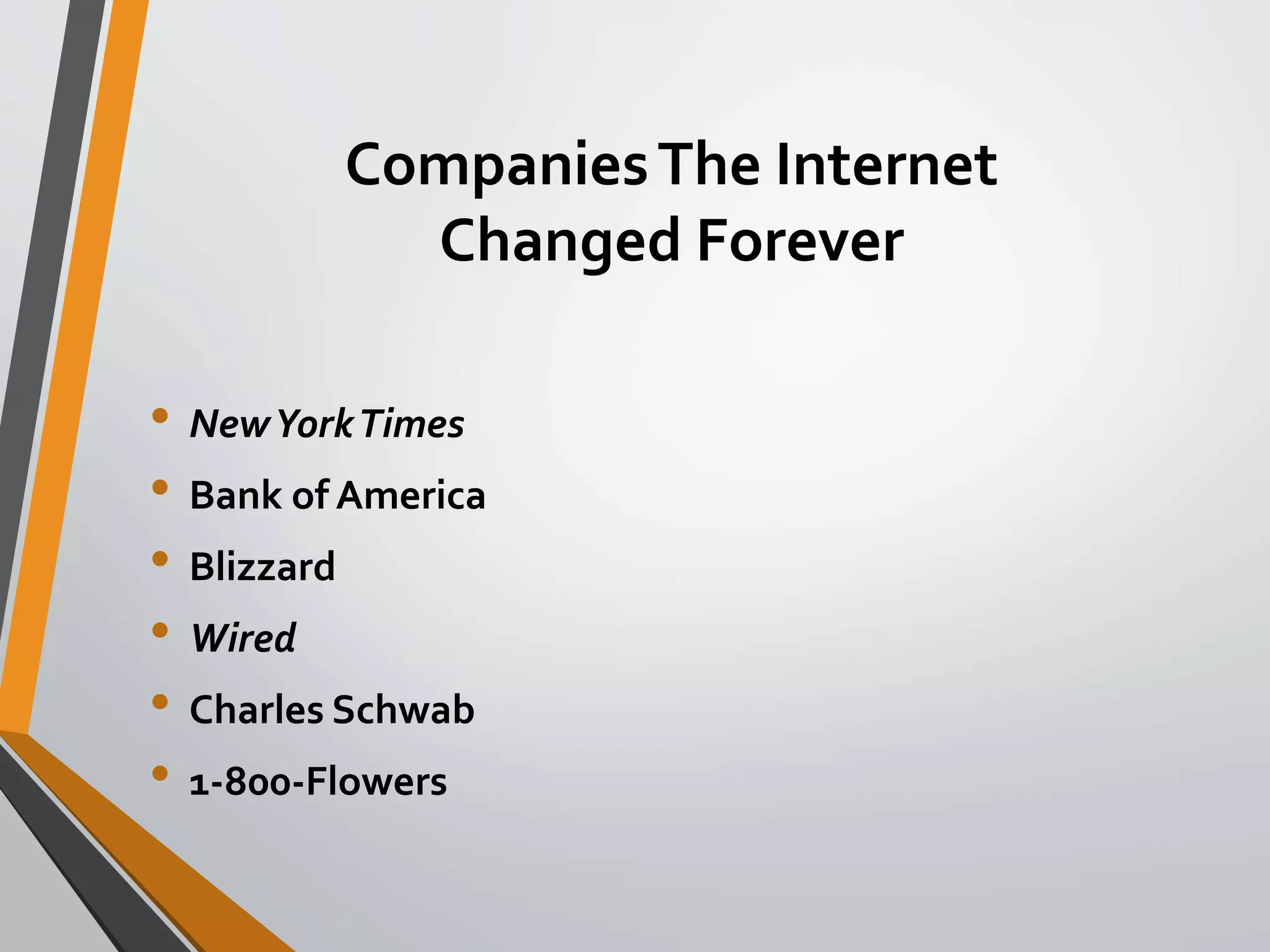How Internet has changed the Business | PPTX