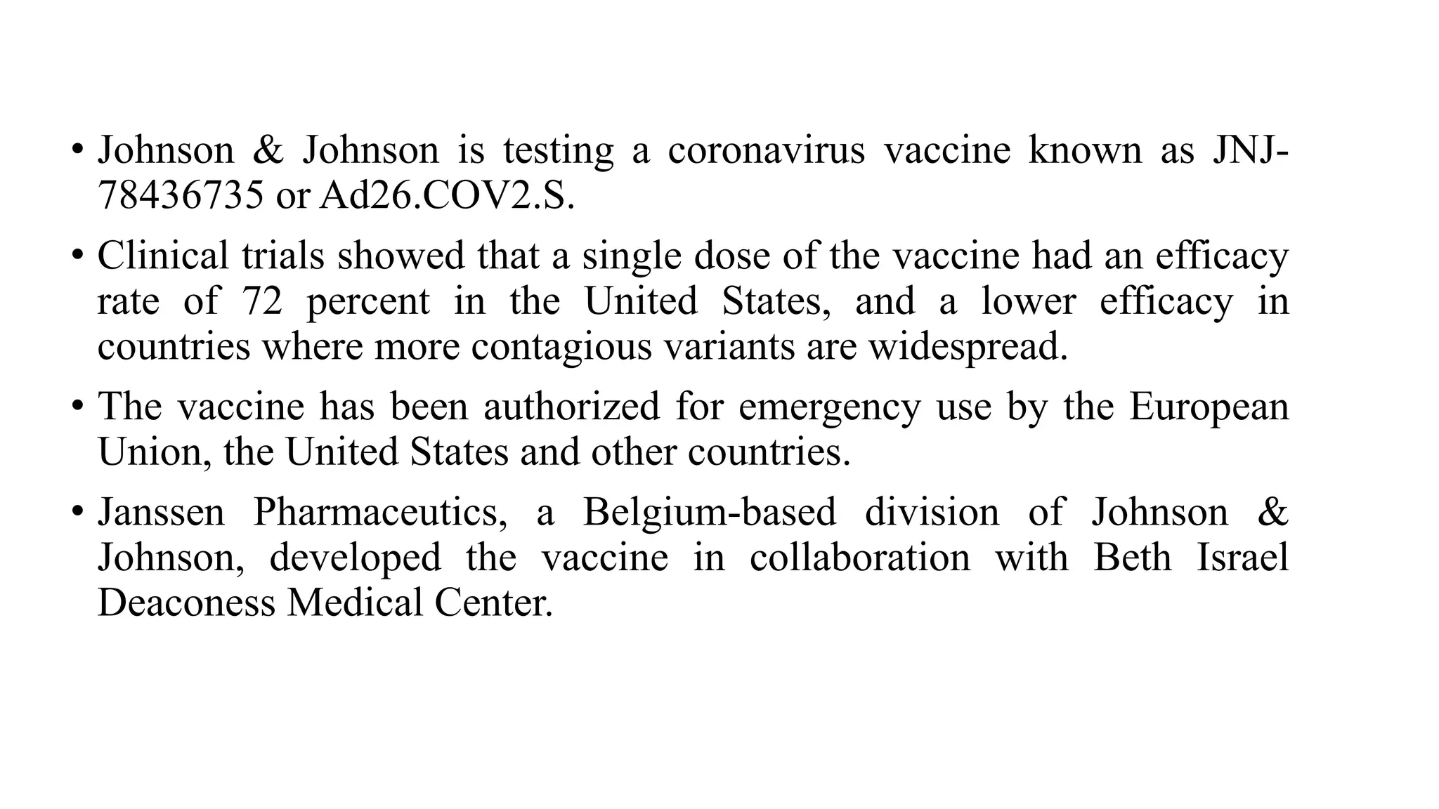 How the johnson & johnson vaccine works | PPT