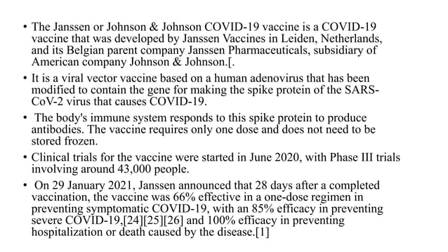 How the johnson & johnson vaccine works | PPT