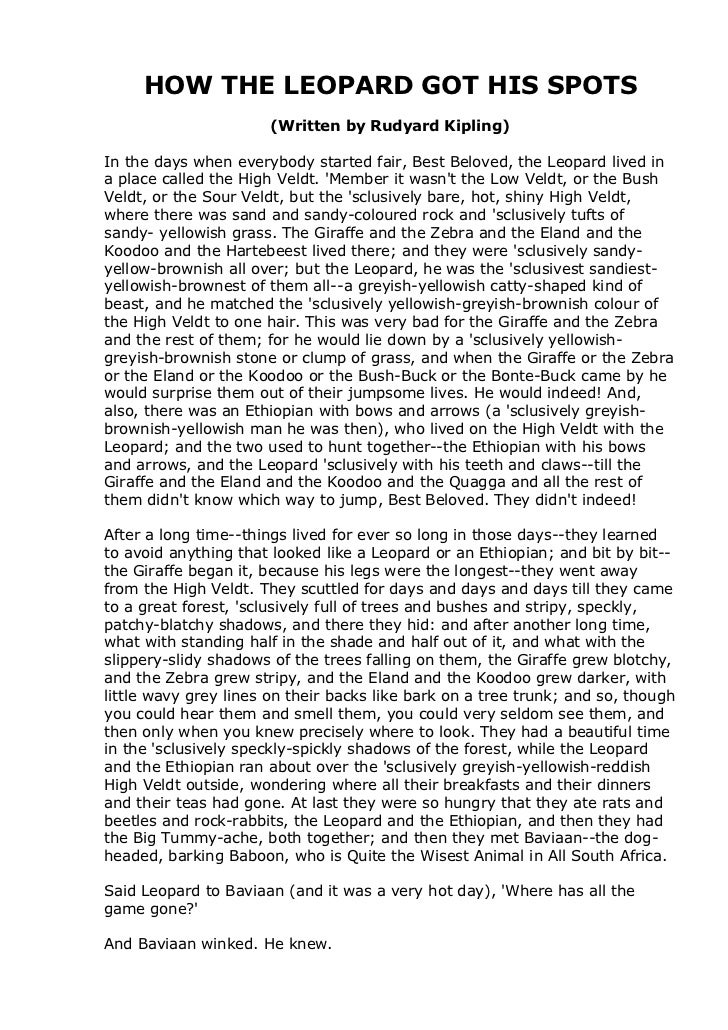 How the leopard_got_his_spots