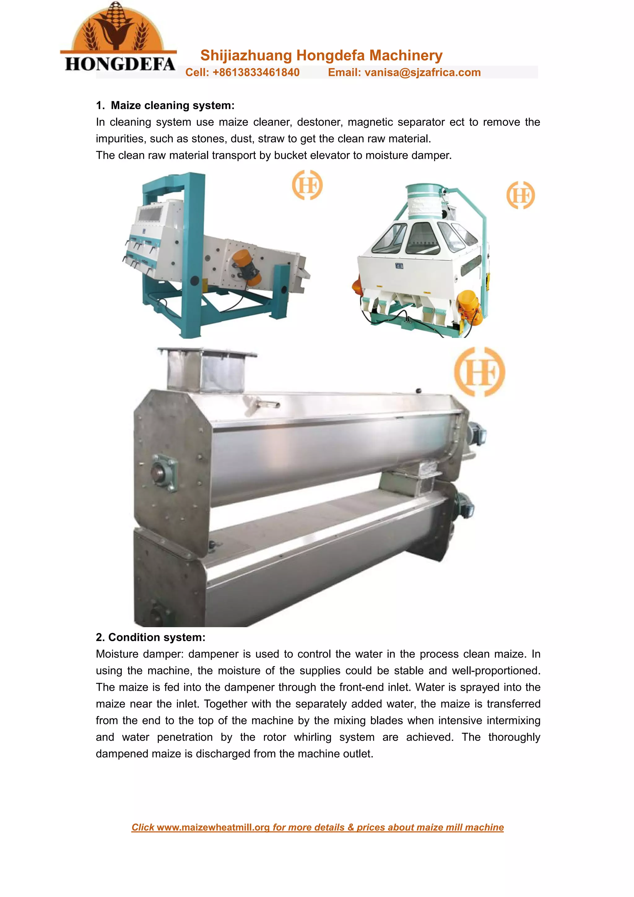 How the maize mill machine working | PDF