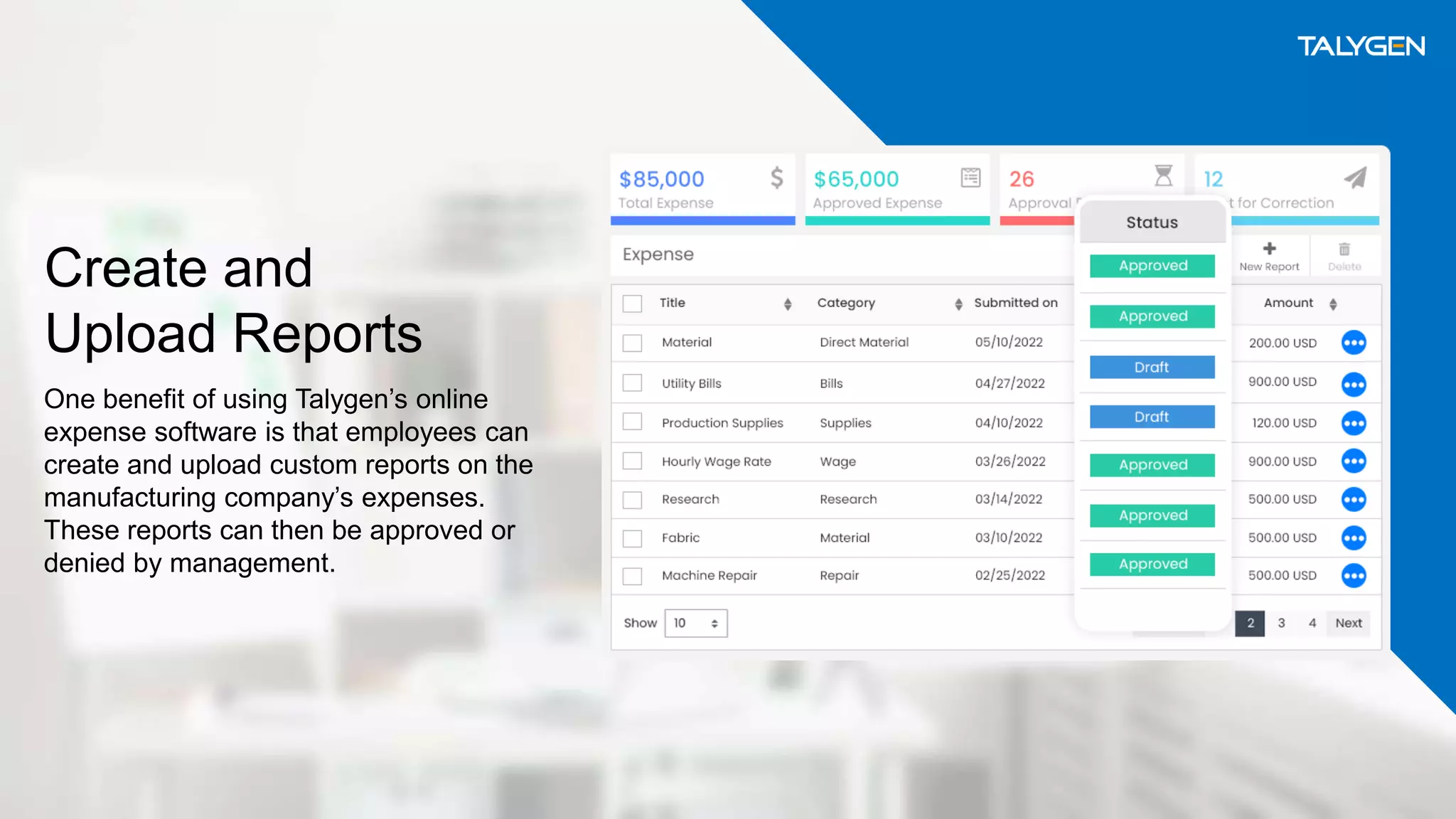How the Manufacturing Industry Can Use Talygen’s Expense Tracker ...