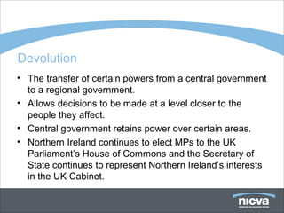How the NI Assembly works & How to Lobby | PPT