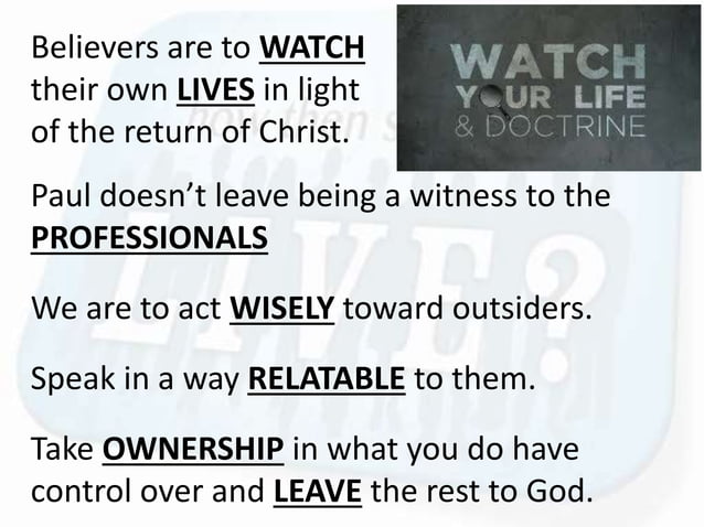 How_Then_Shall_We_Live_Part_3_As_A_Witness | PPT