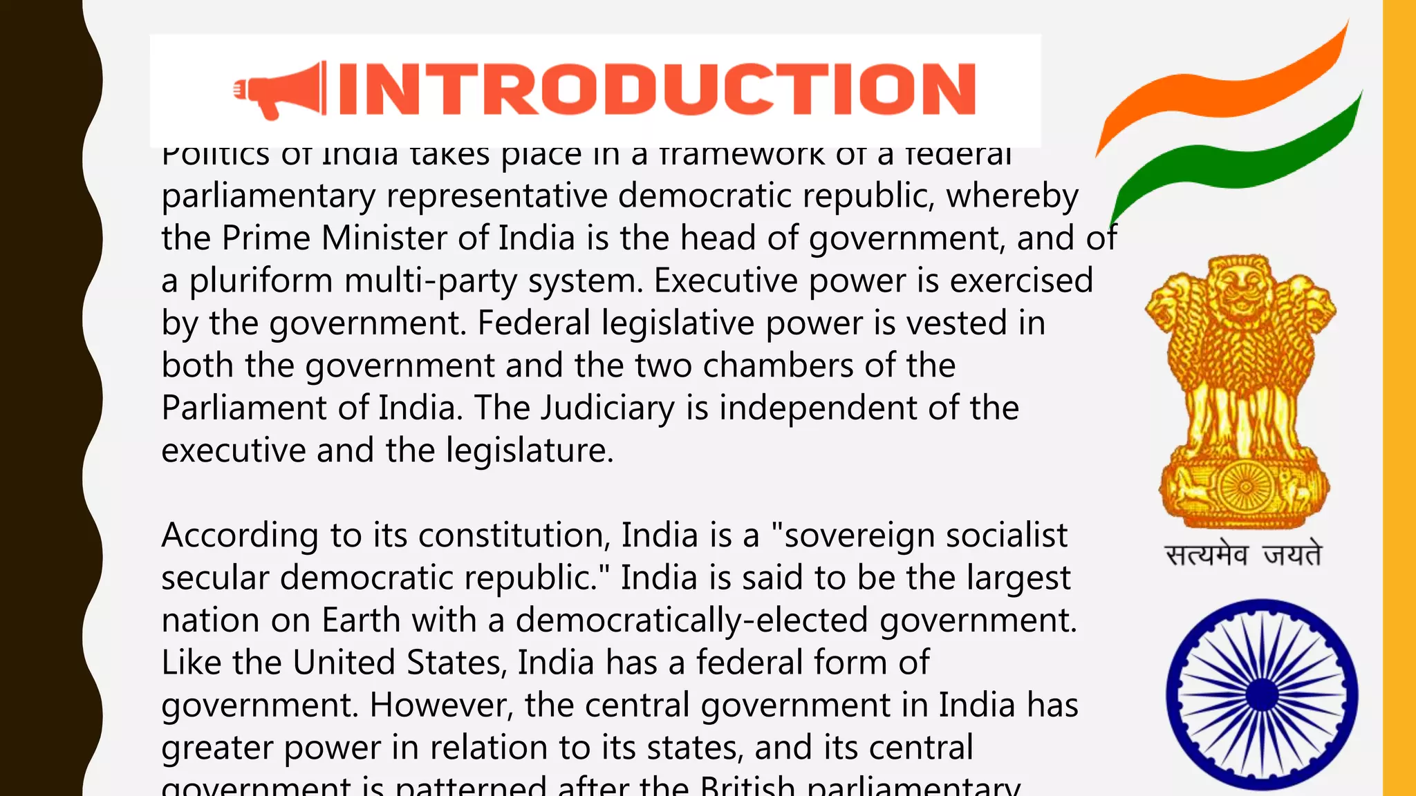How the political system works in india | PPTX