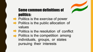 How the political system works in india | PPTX