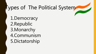How the political system works in india | PPTX