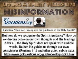 “Living A Spirit Filled Life" | PPT