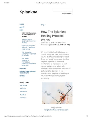 How the splankna healing protocol works | PDF