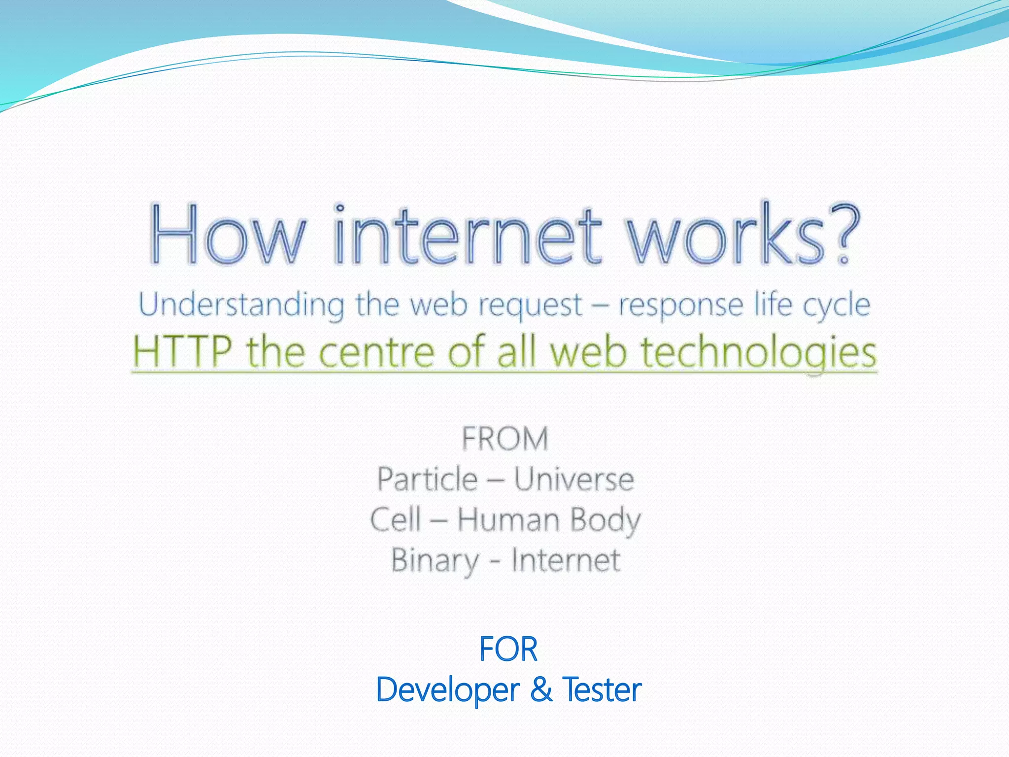 How does the web or internet work | PPT