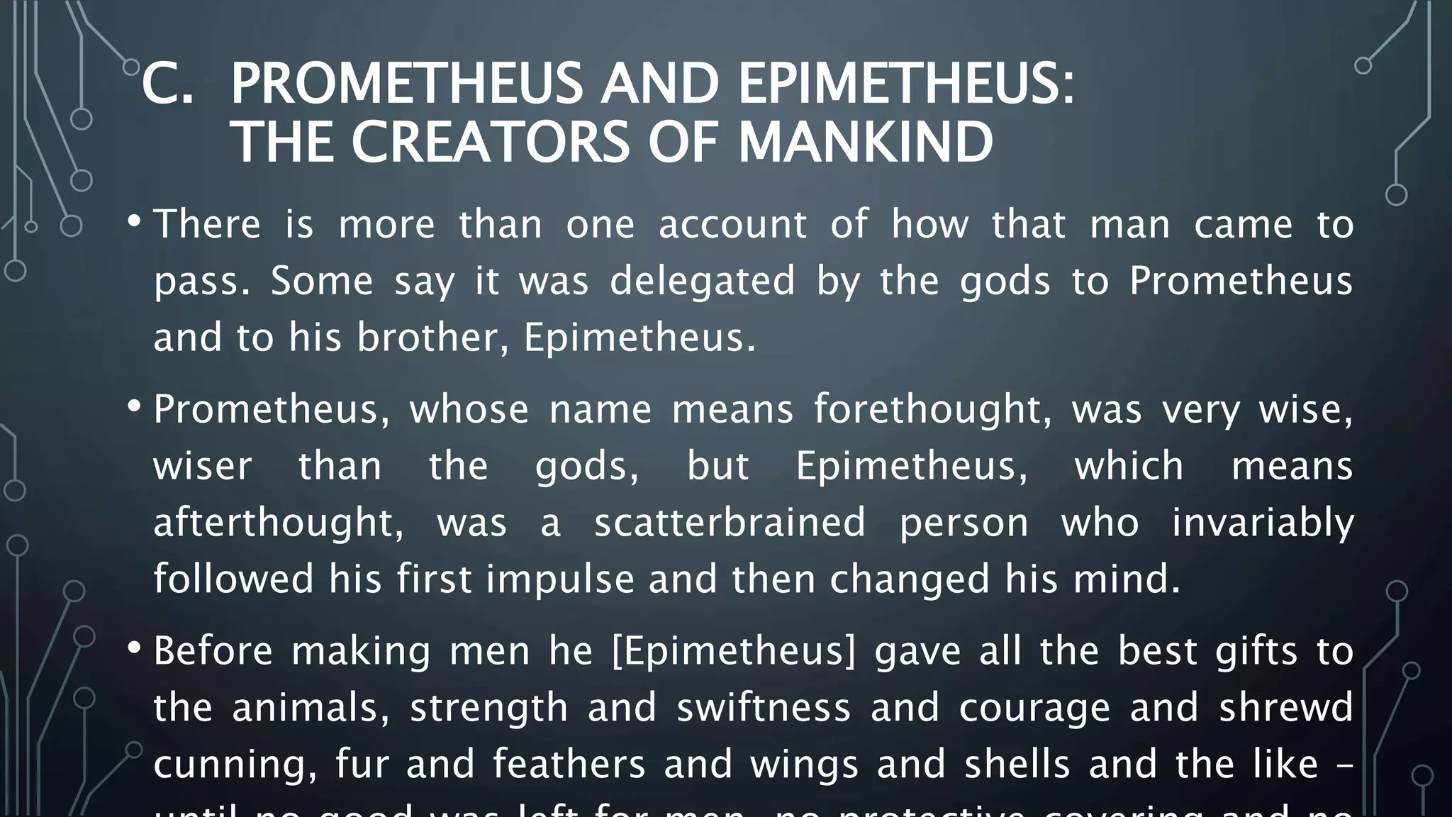 How the World and Mankind were Created | PPTX