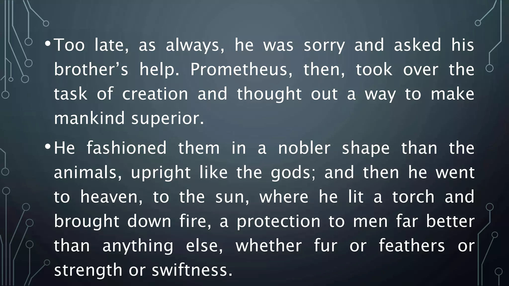 How the World and Mankind were Created | PPTX