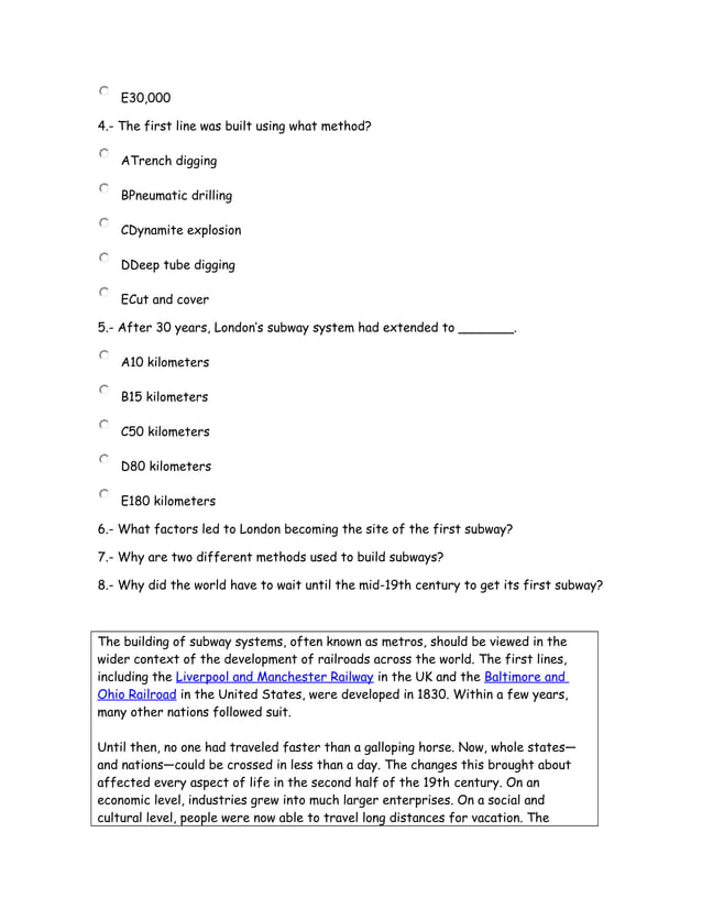 How the world's first subway system was built | DOC | Rail Travel ...