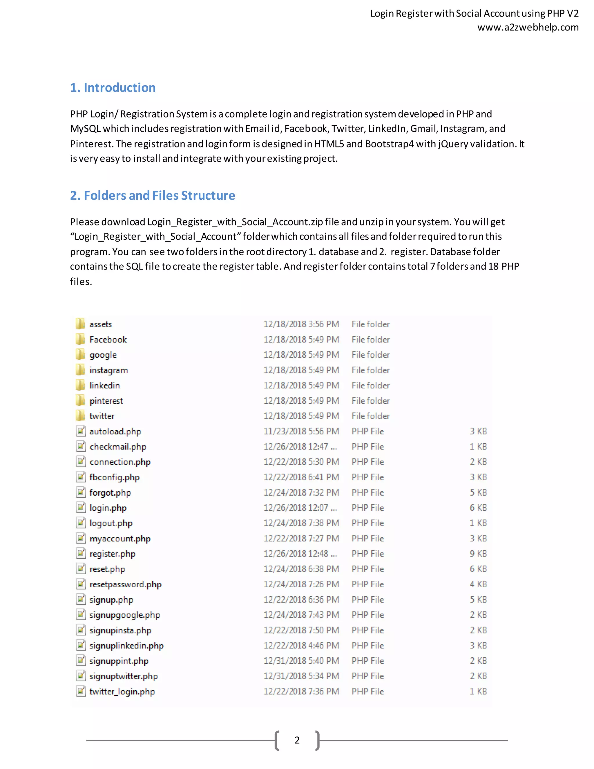 Login Register with Social Account using PHP | DOCX | Social Networking | Internet
