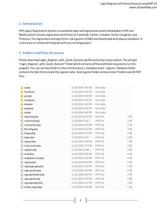 Login Register with Social Account using PHP | PDF