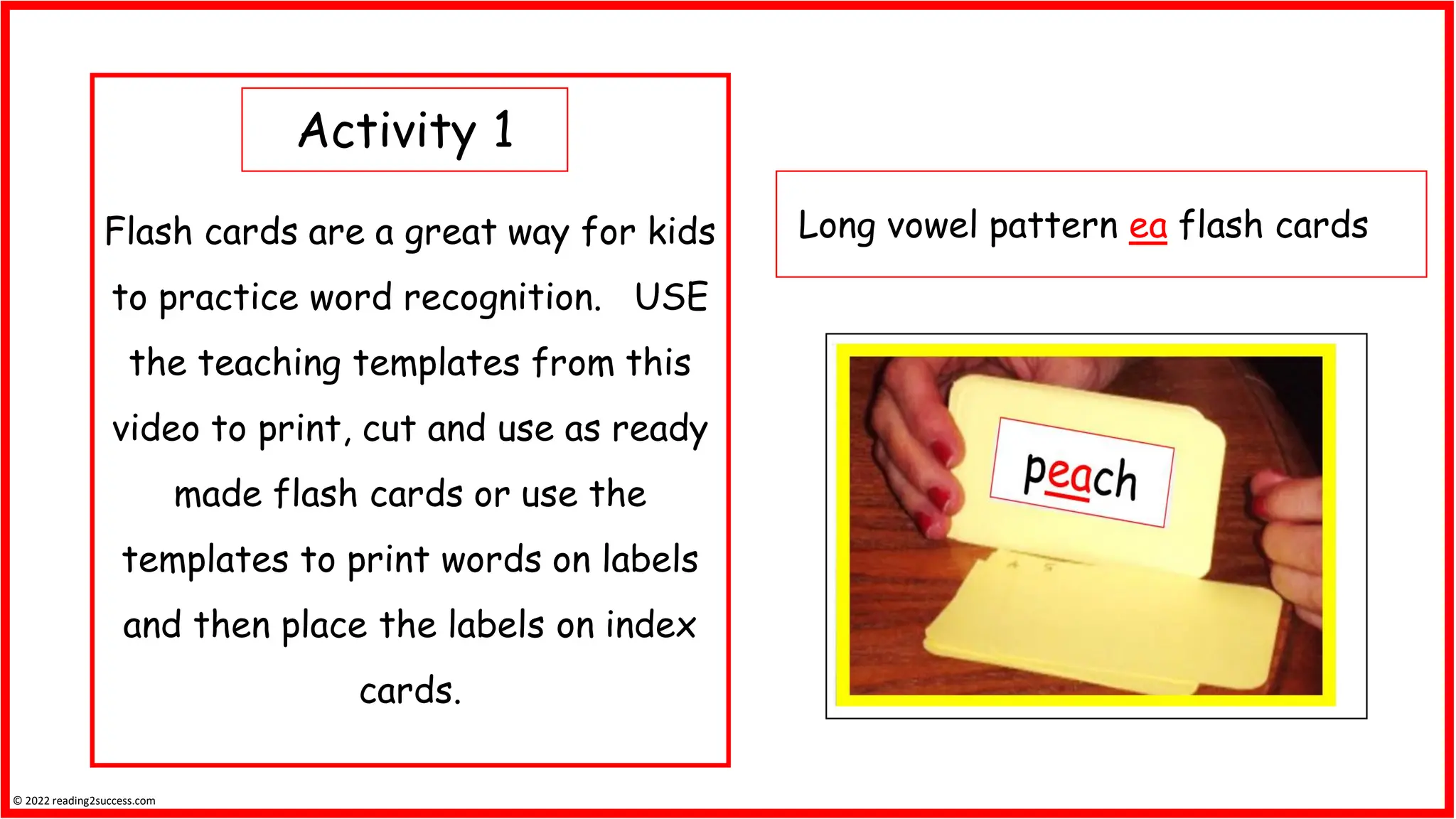 Teaching the Different Vowel Patterns ea | PDF