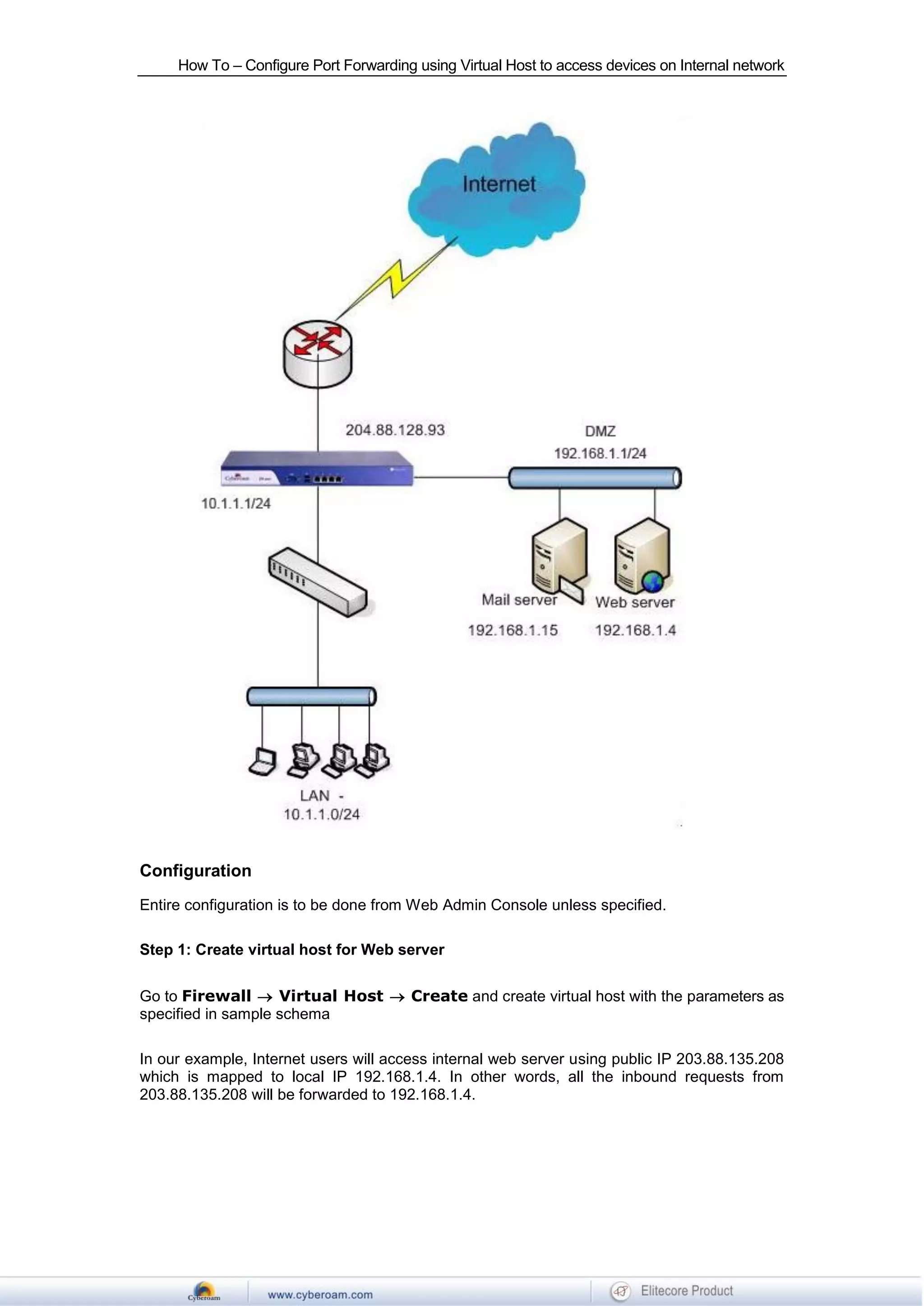 How to -_configure_port_forwarding_using_virtual_host_to_access_devices_on_internal_network | PDF