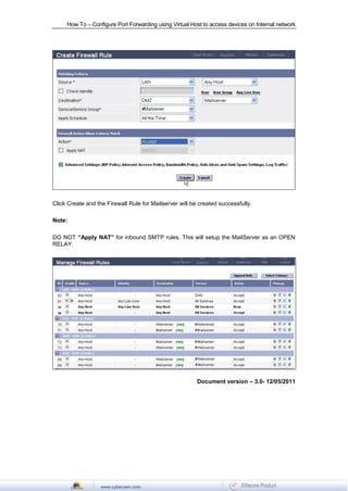 How to -_configure_port_forwarding_using_virtual_host_to_access_devices_on_internal_network | PDF