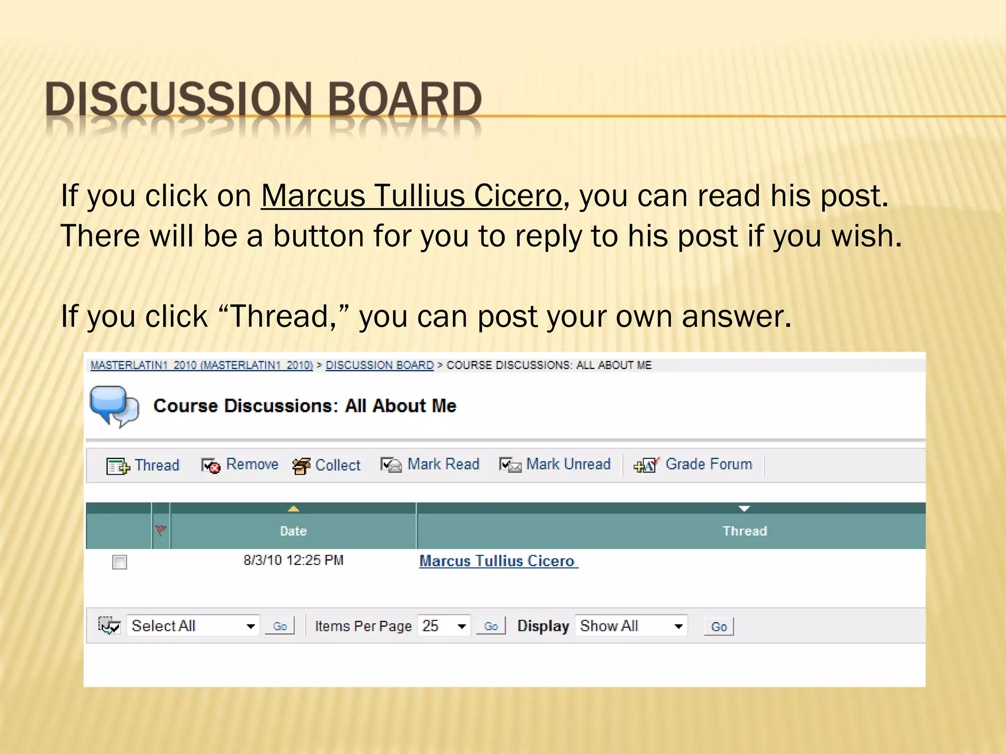 How to. discussion board | PPT