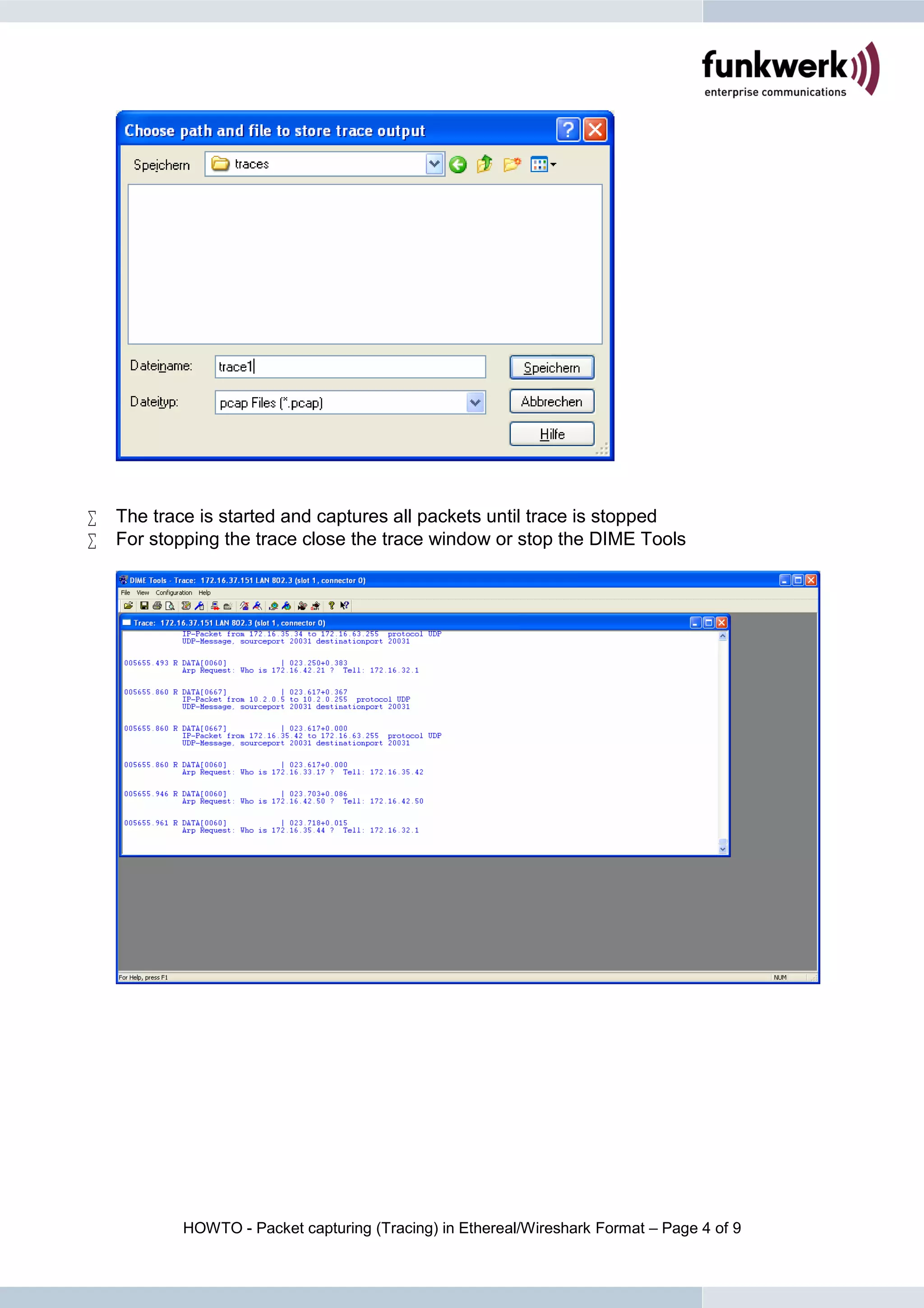 Howto ethereal-wireshark-trace en | PDF