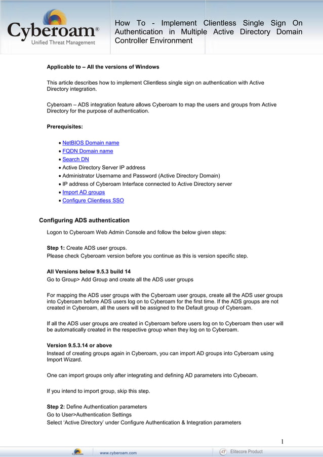 How to -_implement_clientless_single_sign_on_authentication_in_multiple_active_directory_domain ...