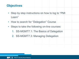 How to Access PMI Learn | PPT