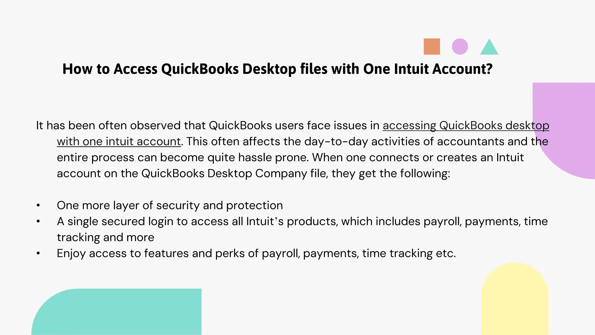 How to Access QuickBooks Desktop files with One Intuit Account.pptx