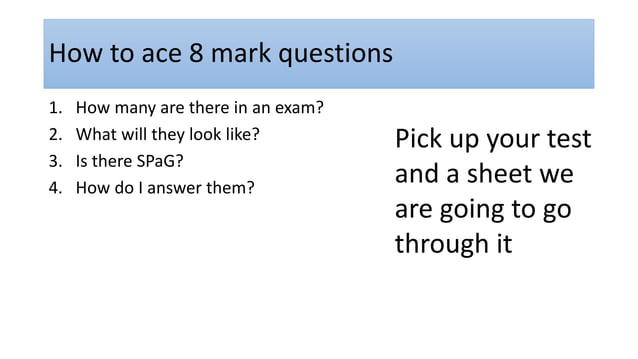How to ace 8 mark questions for EDUQAS Geography GCSE B | PPTX