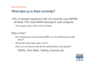 How To Achieve Fleet Cbm Program Approval With Class | PPT