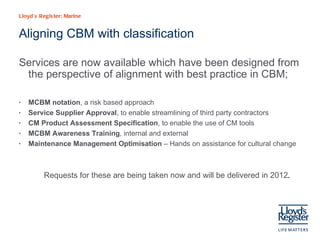 How to achieve fleet cbm program approval with class | PPT