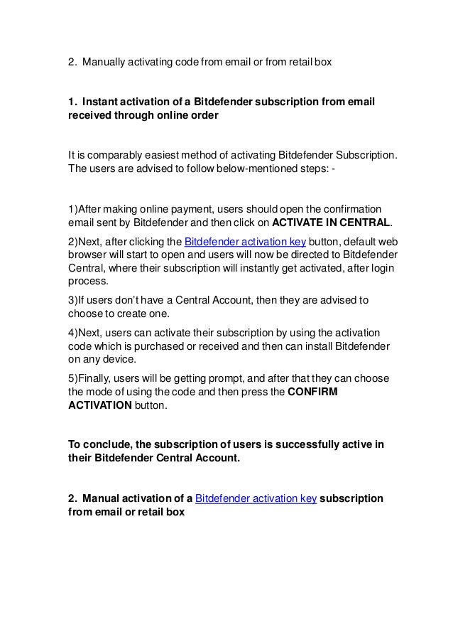 How to Activate Bitdefender key.ppt