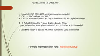 How to activate ms office 2010 | PPTX