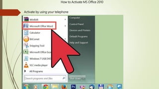 How to activate ms office 2010 | PPT