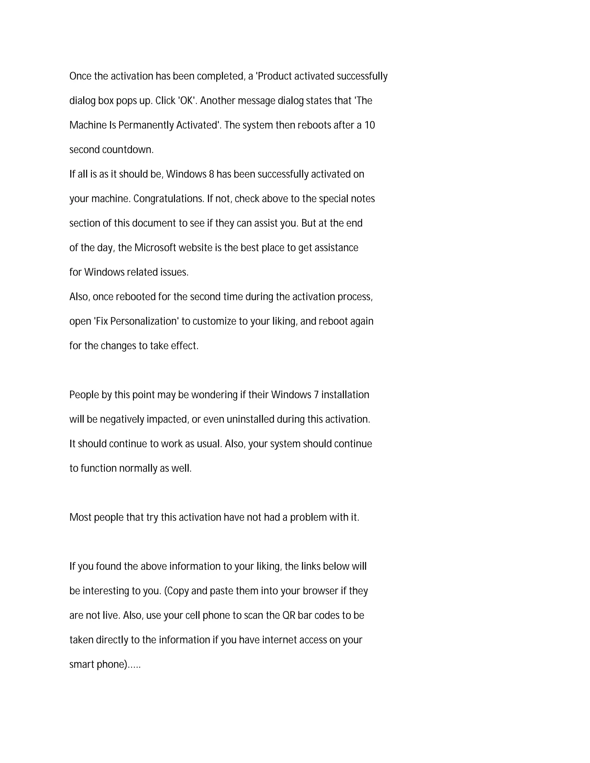 How to activate windows 8 | PDF