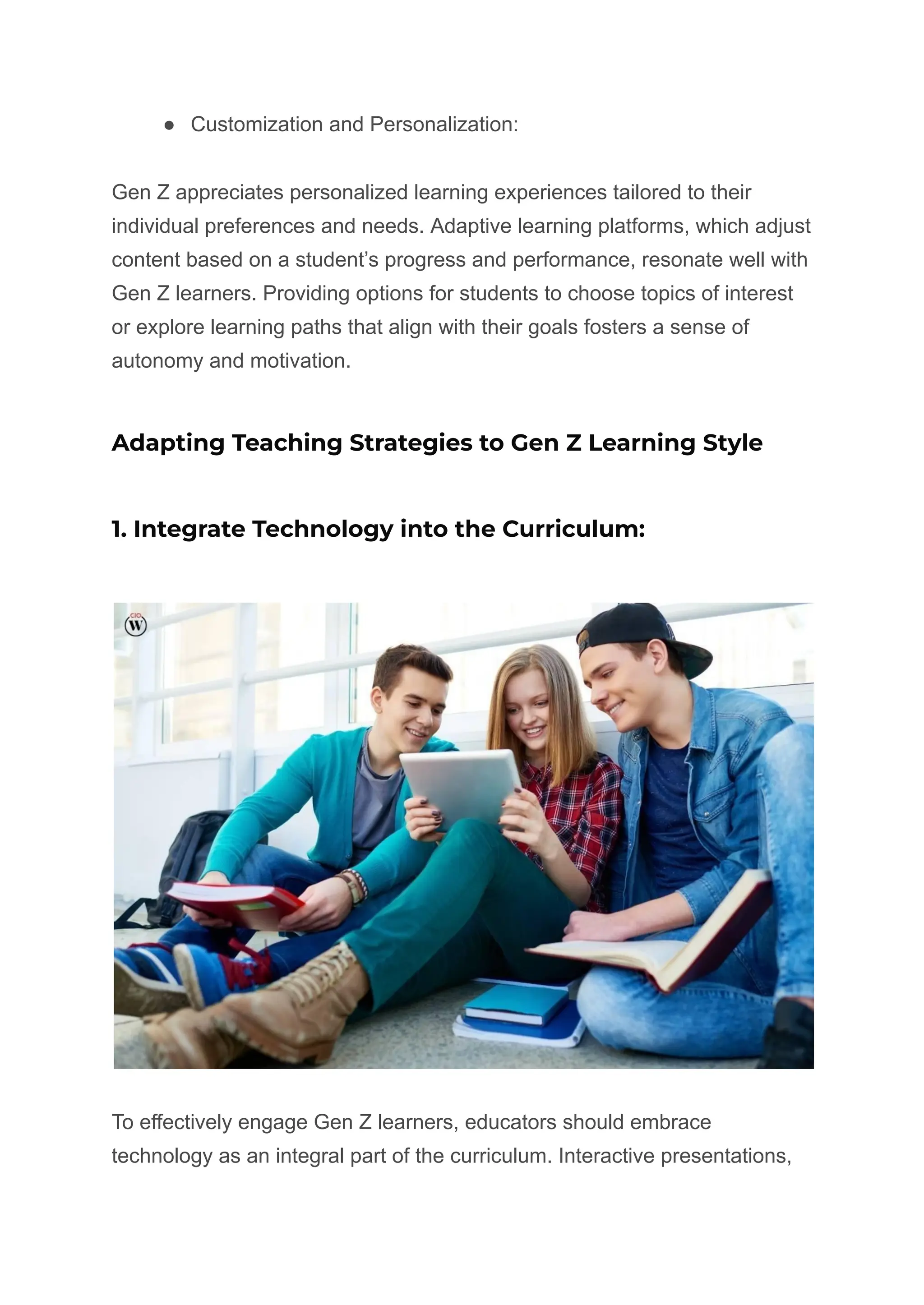 How to Adapt to Gen Z Learning Style (1).pdf | Education industry ...