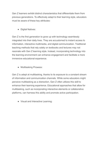 How to Adapt to Gen Z Learning Style (1).pdf | Education industry ...