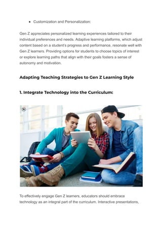 How to Adapt to Gen Z Learning Style (1).pdf | Education industry ...