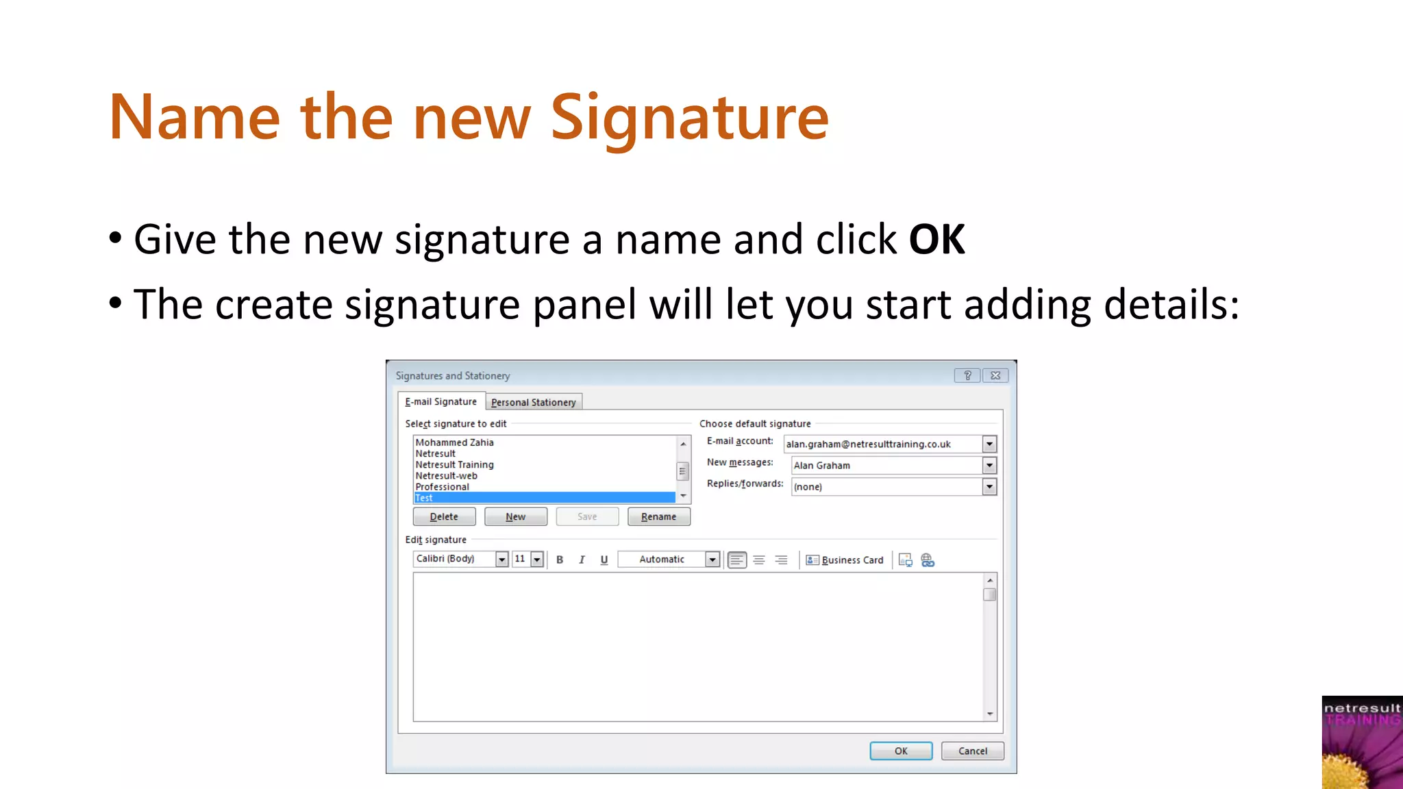 How to add an email signature | PPTX