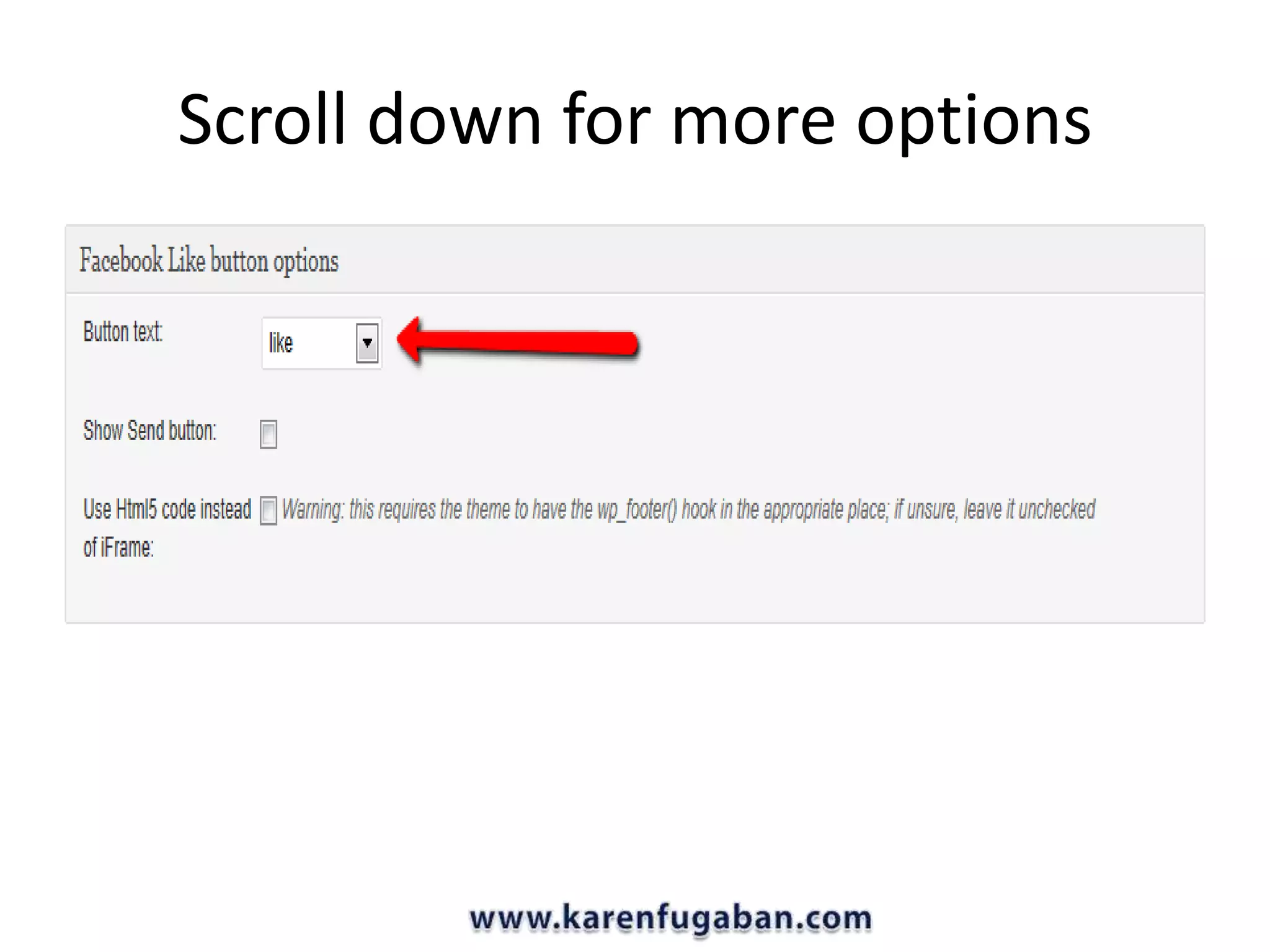 How to add an fb like button | PPT